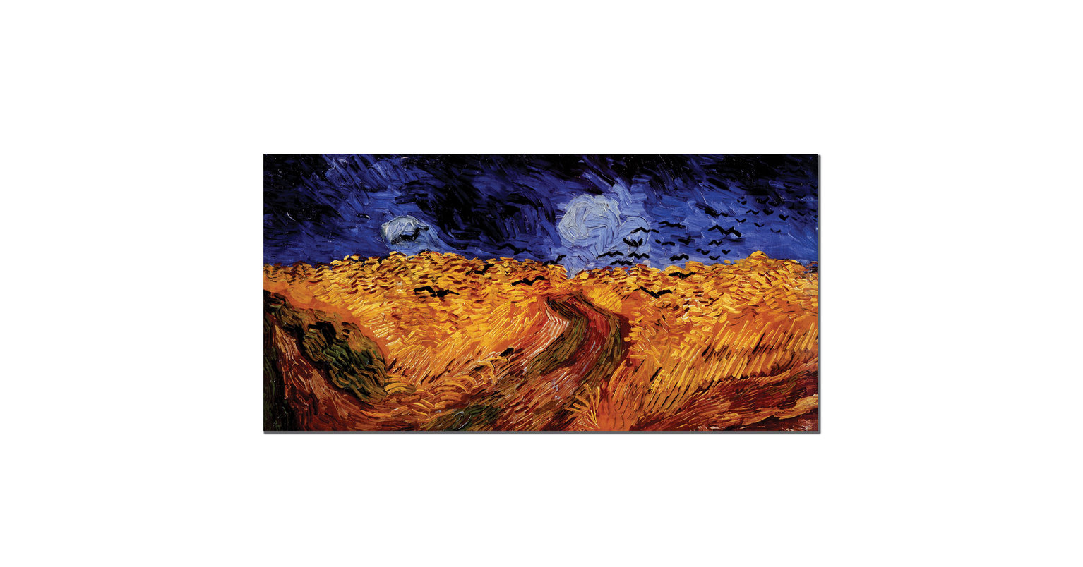 'Wheatfield with Crows' Canvas Art by Vincent van Gogh, 16" x 32 ...