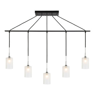 Woodbridge Lighting Chelsea Mini-Pendant, 5L Linear Pendant - 42"W ...