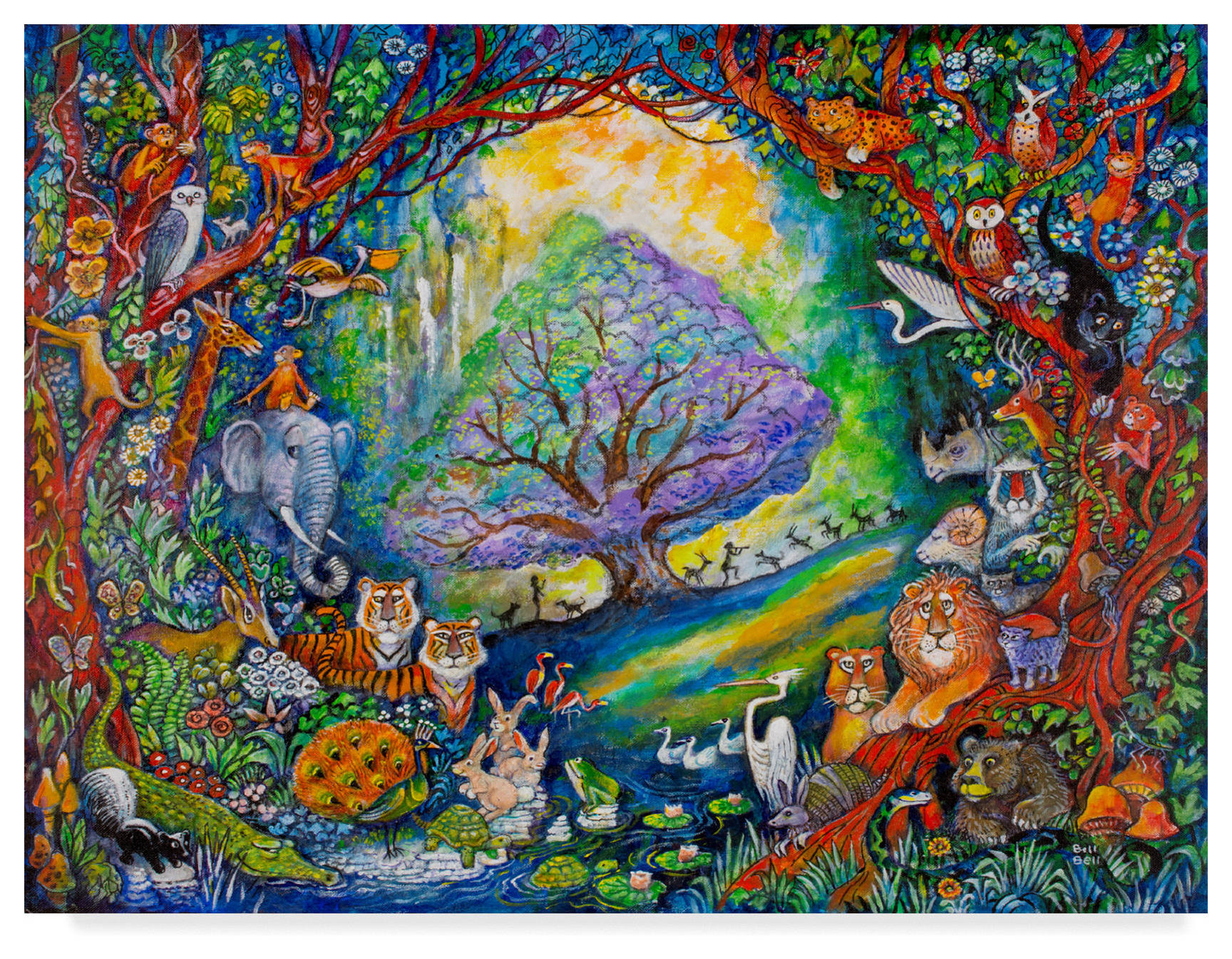 "The Tree" by Bill Bell, Canvas Art, 19"x14" - Contemporary - Prints ...