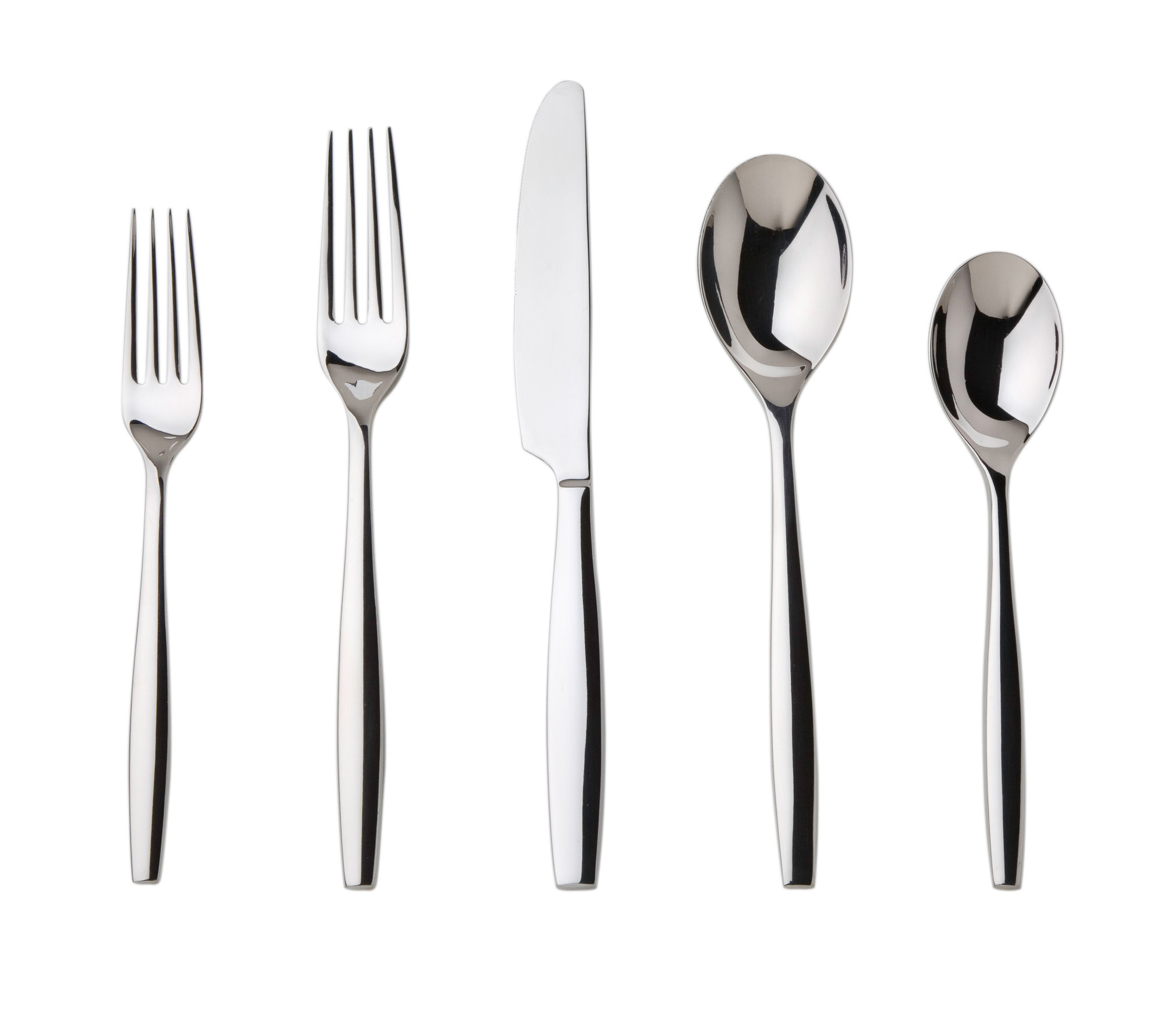 Nambe Aidan 5-Piece Flatware Set, Set of 12 - Contemporary - Flatware ...