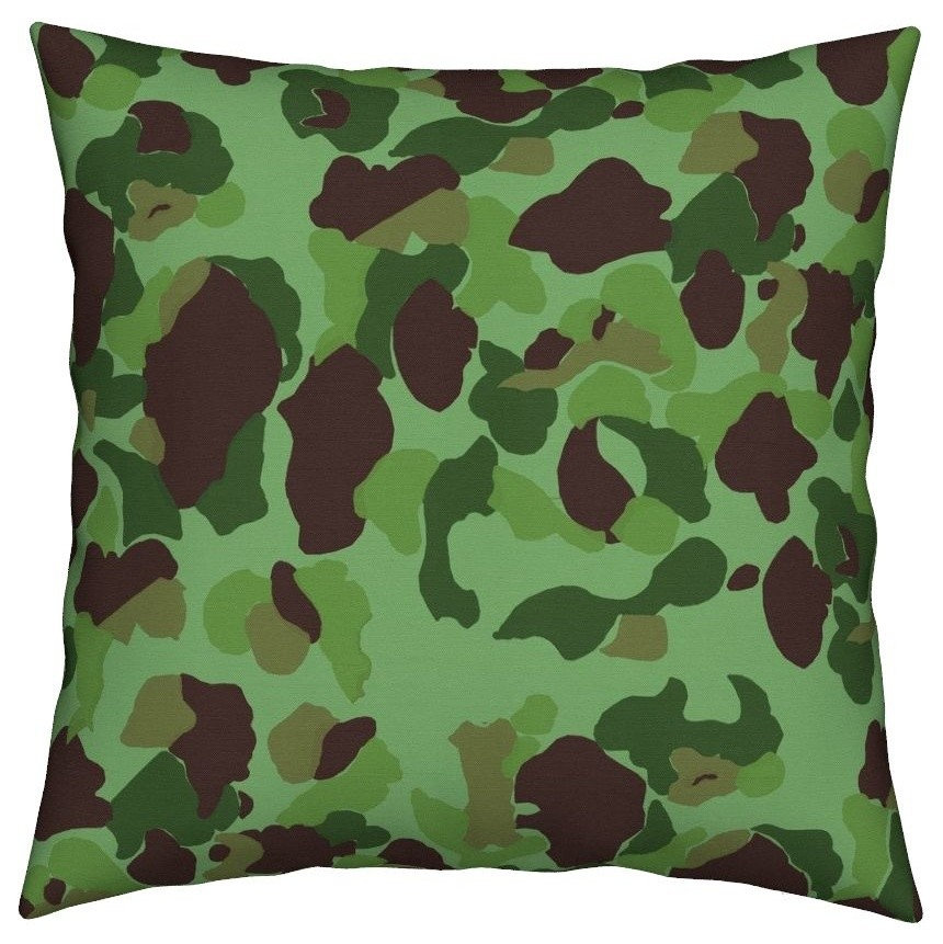 Wwii Camo Usmc Army Pacific Abstract Geometric Throw Pillow ...