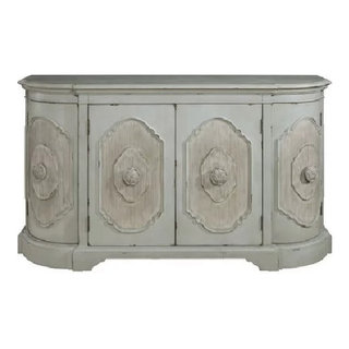 Classic Sideboard, Wood Frame With Raised Molding & Round Edges ...