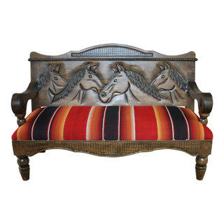 Potrillos 5 Bench - Southwestern - Upholstered Benches - by Jorge ...