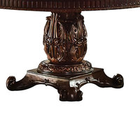 ACME Vendome Round Dining Table, Cherry - Victorian - Dining Tables ...