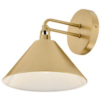Lark Milo Small Single Light Sconce, Lacquered Brass, 9.0" - Transitional - Wall Sconces - by ...
