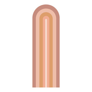 Retro Rainbow Archway Decal - Contemporary - Wall Decals - by Brewster ...