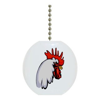 Rooster Head Ceiling Fan Pull - Farmhouse - Ceiling Fan Accessories ...