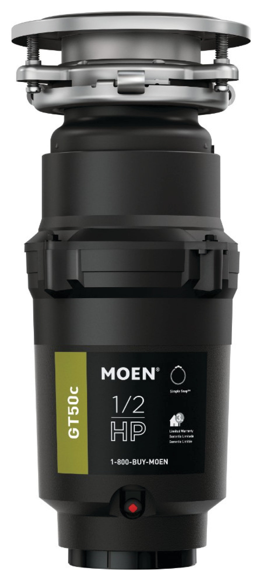Moen GT50C GT Series 1/2 HP Continuous Garbage Disposal - Garbage ...