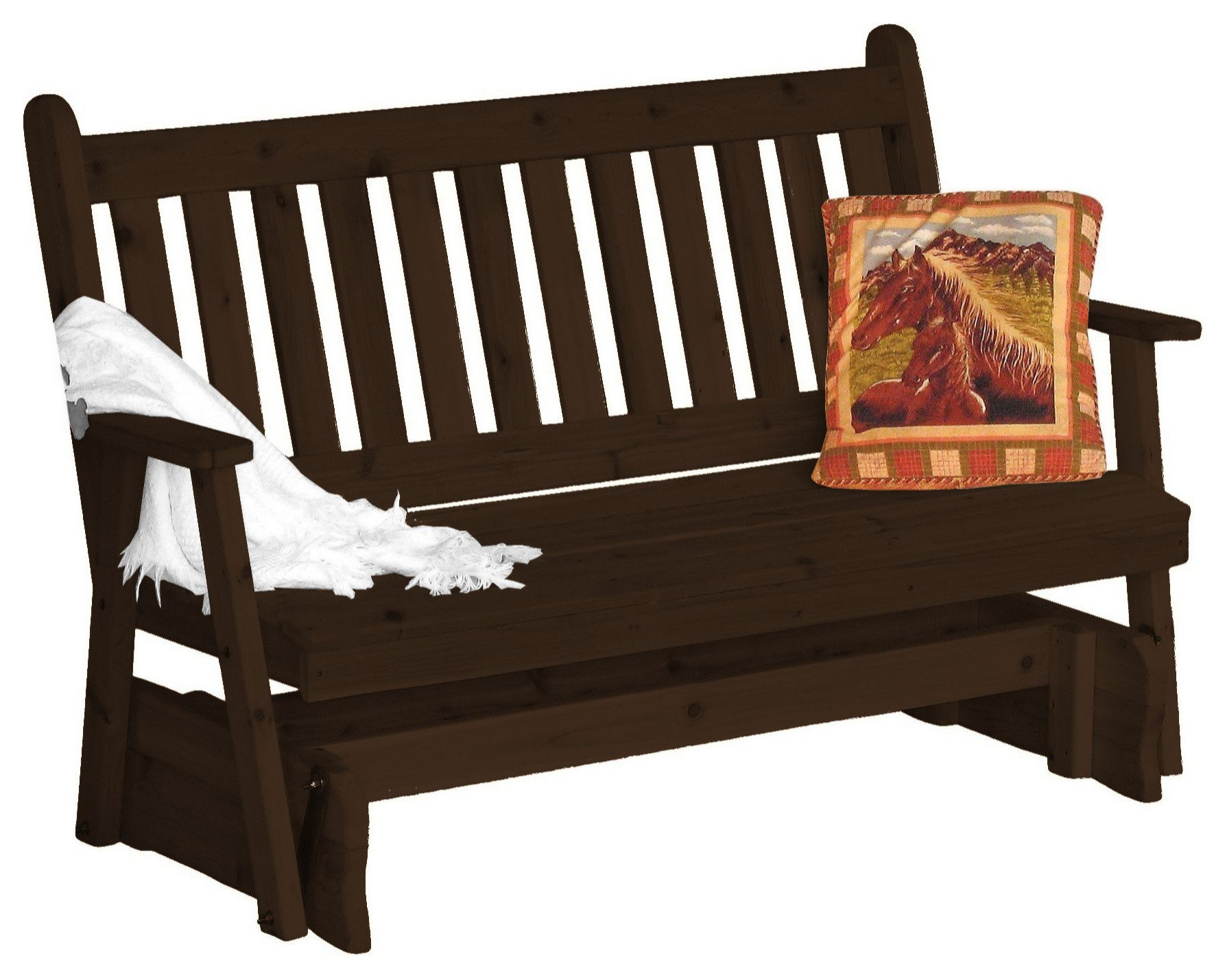 Cedar Traditional English Glider, 6 Foot - Transitional - Outdoor ...