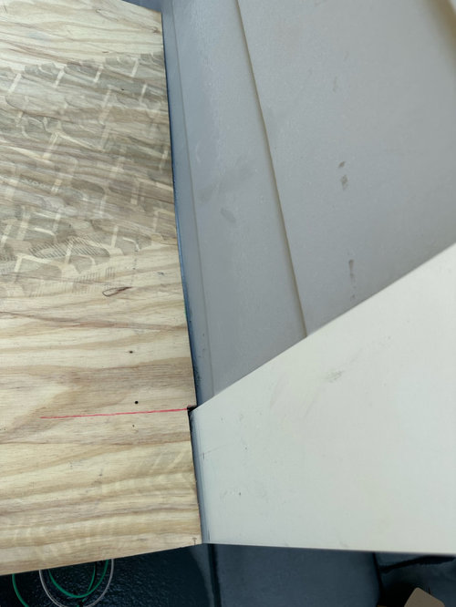 Notch in bluestone countertop