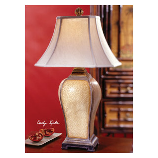 Uttermost Baron Table Lamp, Ivory - Traditional - Table Lamps - by Hansen Wholesale | Houzz