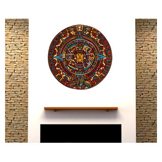 Aztec Vinyl Wall Decal AztecUScolor001, 10 in. - Contemporary - Wall ...