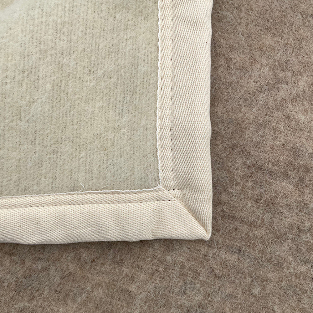 Santa Fe Wool Blanket, Natural, Twin - Transitional - Blankets - by ...