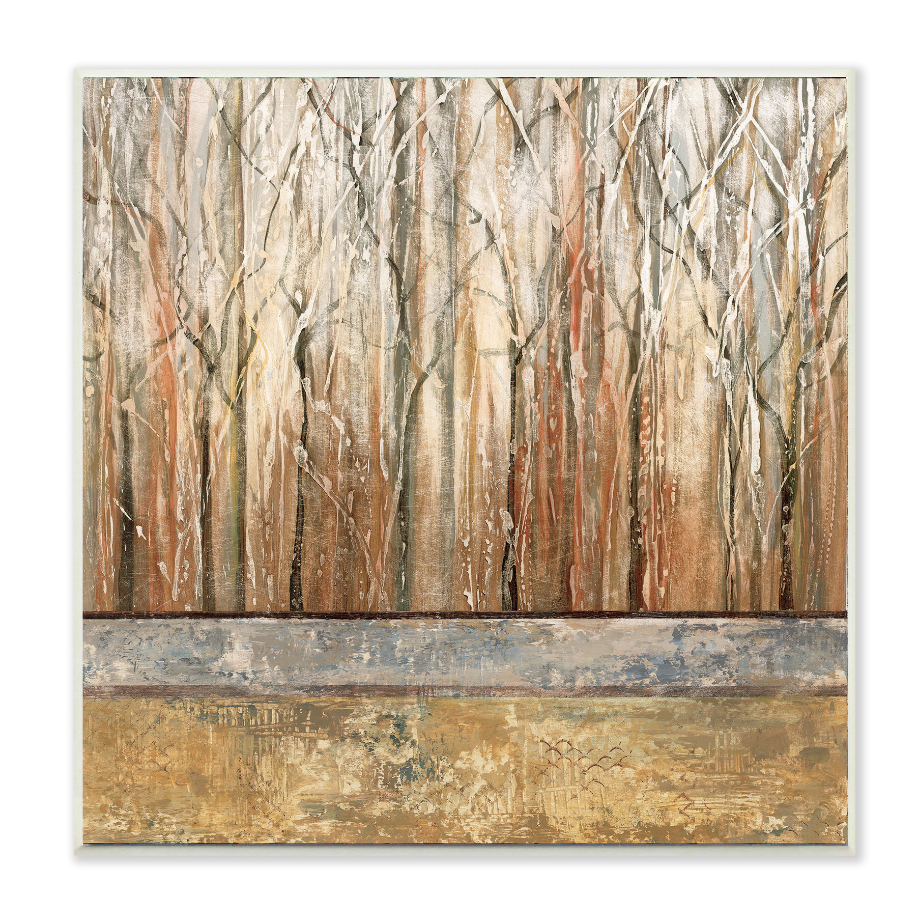 Autumn Thicket Landscape, Canvas, 12"x12" - Contemporary - Prints And ...