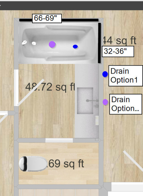 Which Guest Bathroom Layout should we go with?