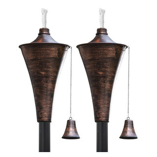 Oahu Tiki Style Torch With Pole and Snuffer - Transitional - Outdoor ...