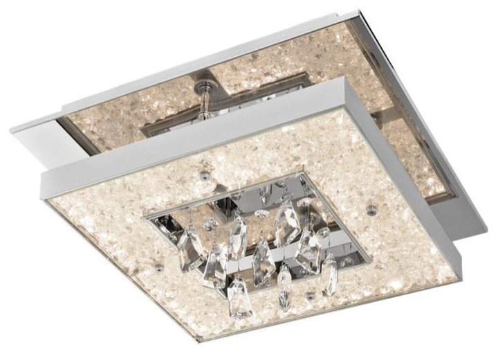 Elan Lighting 1 Light 13 3/4 Cool White LED Flush Mount Ceiling in ...