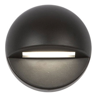 WAC Lighting LED 12V Round Deck And Patio Light, Bronzed Brass ...