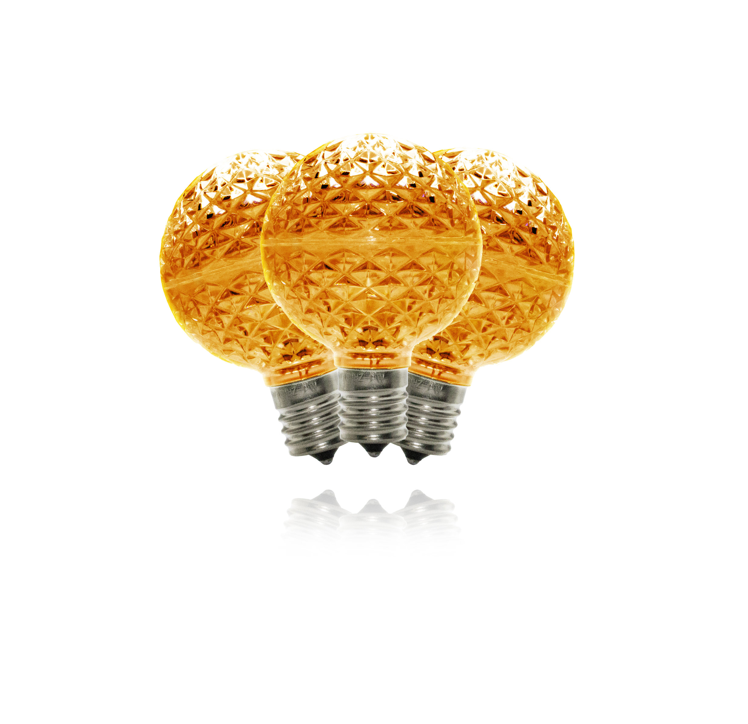 G50 Orange Retrofit Bulb, E17 Base, 5 Internal LED Chip - Contemporary ...