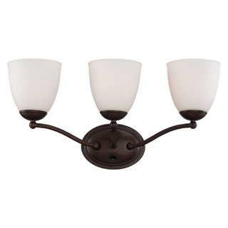 Patton 3-Light Vanity Fixture - Transitional - Bathroom Vanity Lighting ...