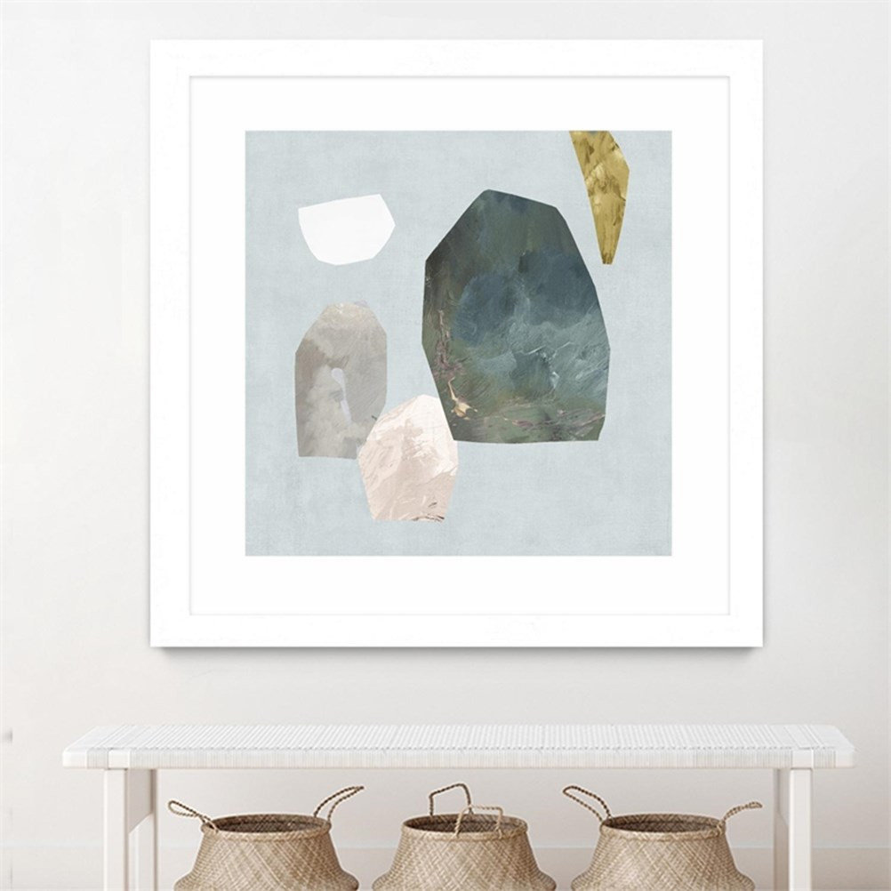 Giant Art 36x36 Assembly I Matted and Framed in Multi-Color ...
