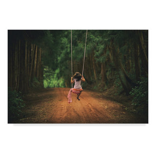 Rui Caria 'Childhood Swing' Canvas Art, 32"x22" - Contemporary - Prints ...
