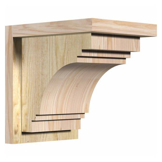 Pescadero Corbel w/Backplate, 10"Dx10"H - Transitional - Corbels - by ...