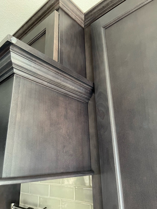 Stained alder cabinets - does this look right?