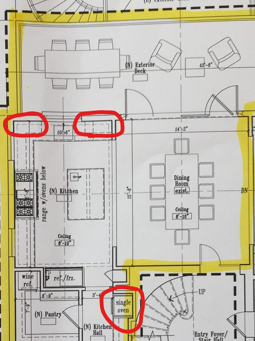 New kitchen layout problems with appliance placement