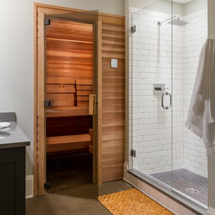 75 Beautiful Concrete Floor Sauna Pictures & Ideas | Houzz