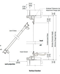 Newly installed Andersen 100 Casement damage to window sills