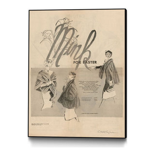 "1950's Fashion - Mink" CF Print, 11"x14", 11"x14" - Midcentury ...