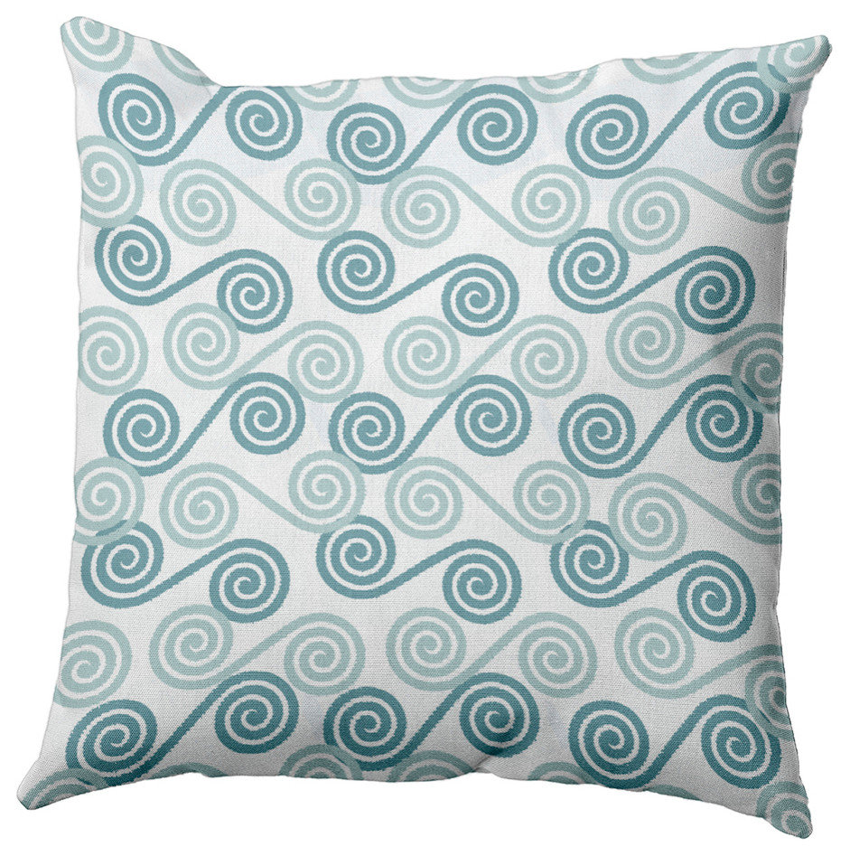 Rip Curl, Geometric Print Outdoor Pillow, 20"X20" - Contemporary ...