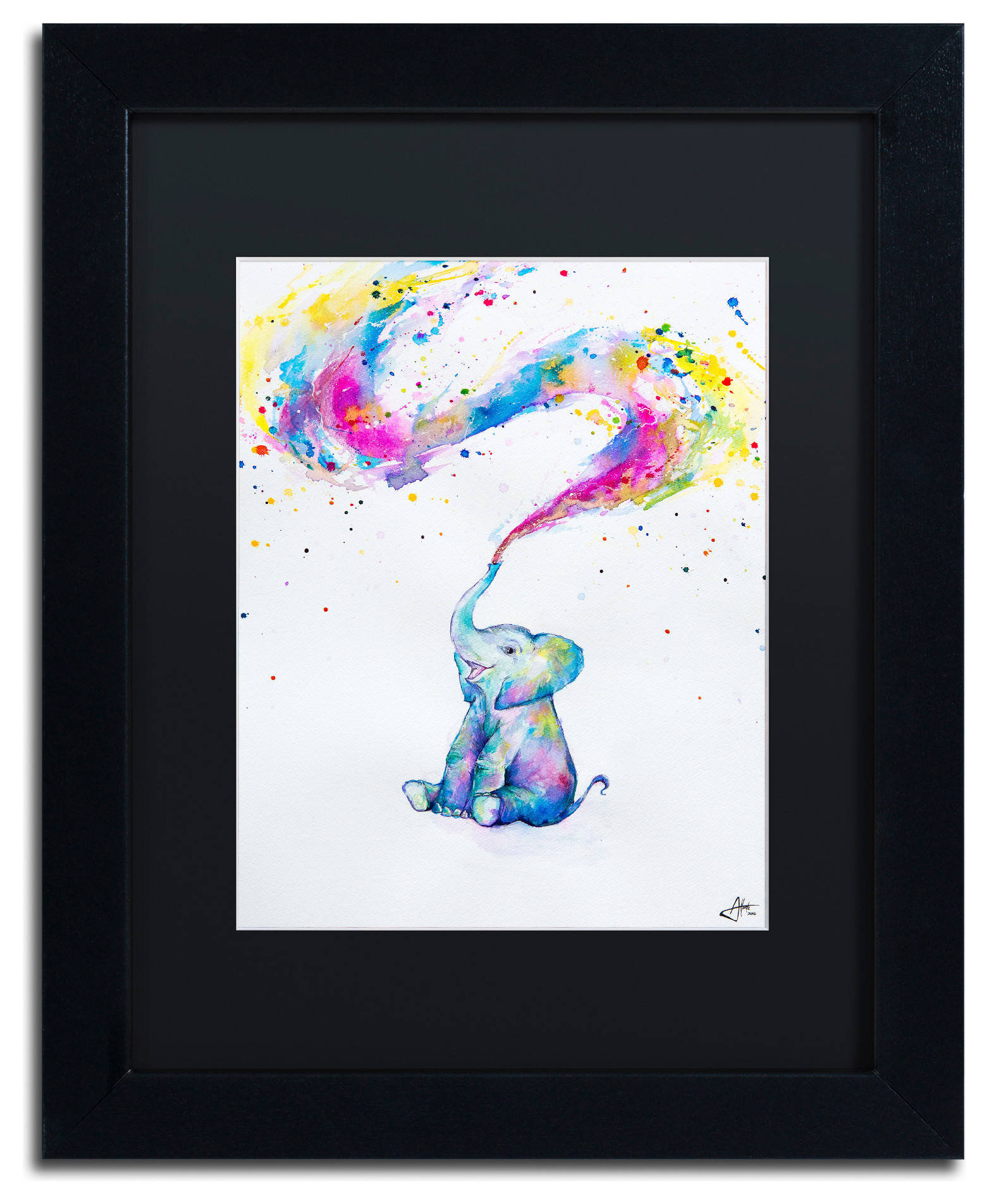 "Spring" by Marc Allante, Matted Framed Art, 11"x14" - Contemporary ...