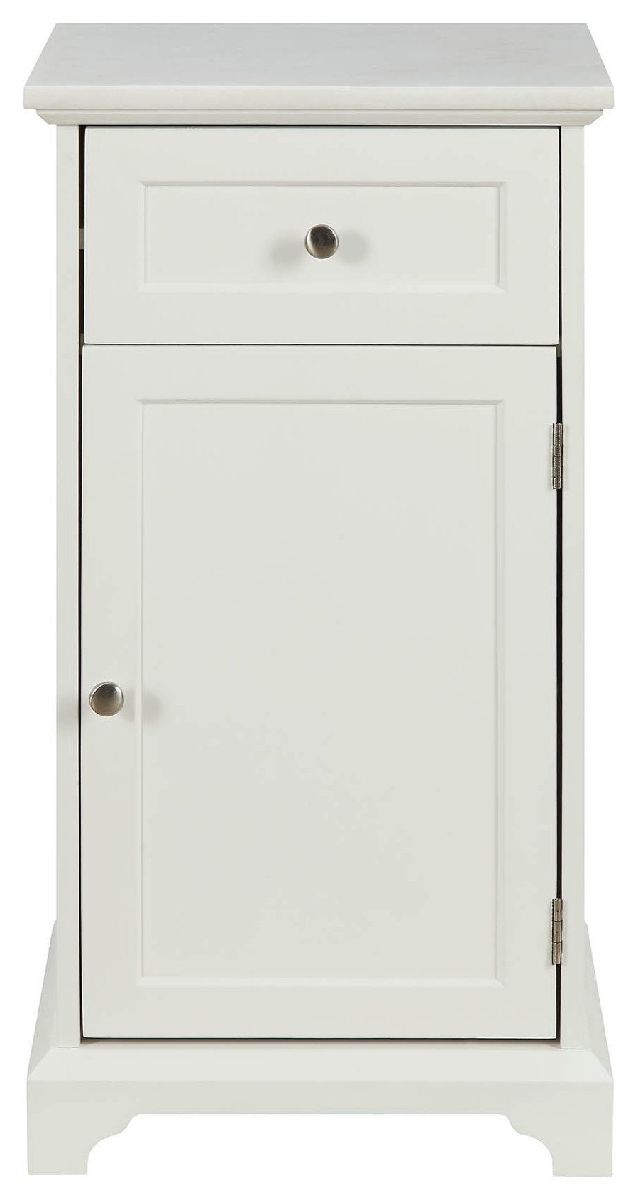 16" X 13" X 30" White Mdf Cabinet - Transitional - Bathroom Cabinets ...