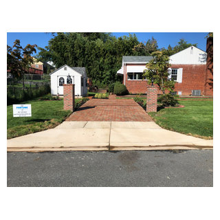 New Curb Cut Paver Driveway and Walkways in Silver Spring MD - Exterior ...