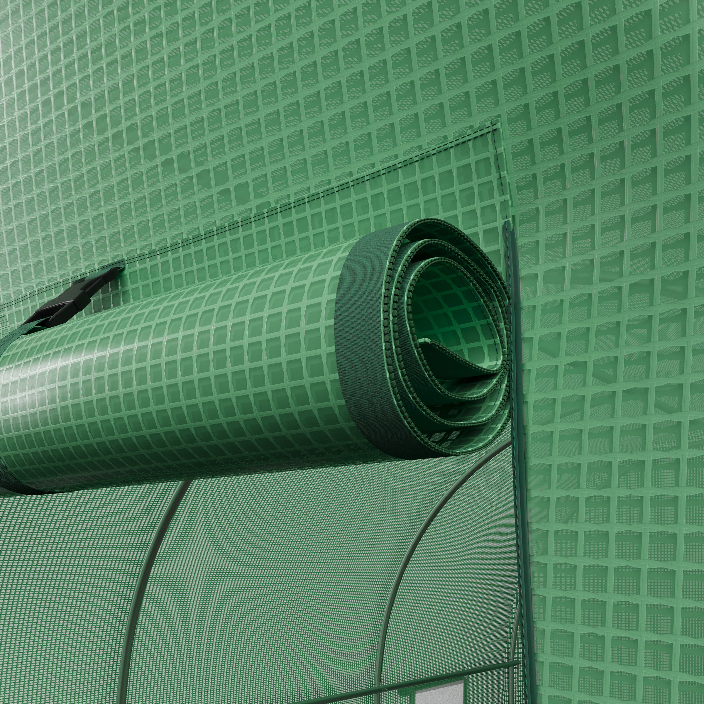 Walk, Greenhouse Outdoor Green House With Windows Mesh-Reinforced Cover ...