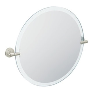 Moen DN0792 Iso 26" W x 24" H Modern Circular Frameless Bathroom ...
