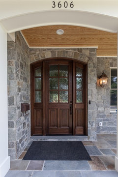 Which entry door works the best with English Tudor house?