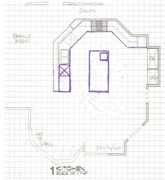 Please help with a plan for octagonal kitchen