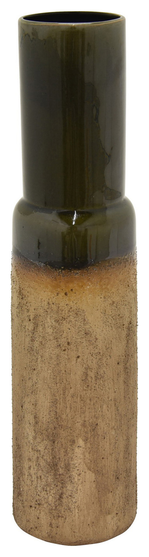 Plutus Brands Ceramic Vase, Brown Porcelain - Transitional - Vases - by ...
