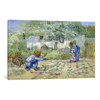 "First Steps, After Millet" Wrapped Canvas Print, 40x26x1.5 ...