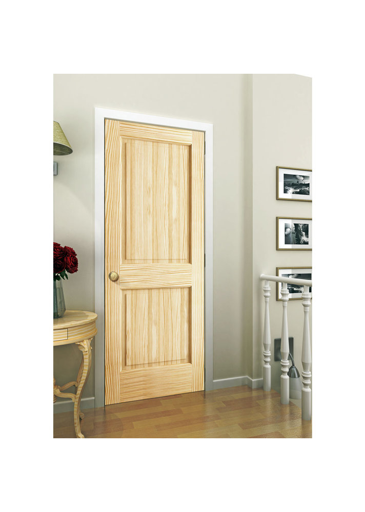 Colonial Two Panel Passage Door, Unfinished, 18"x80"x1.375", 32" x 80 ...
