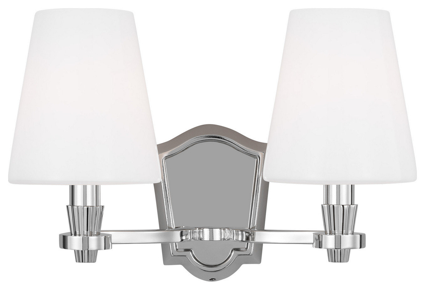 Paisley Two Light Vanity in Polished Nickel - Transitional - Bathroom ...