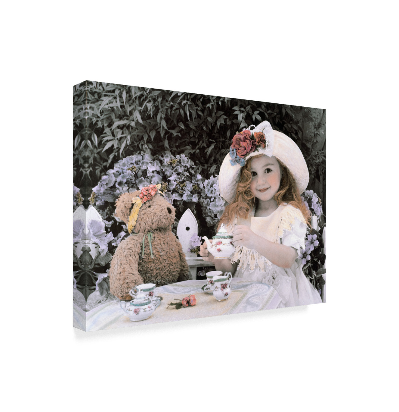 Sharon Forbes 'The Garden Party' Canvas Art, 19"x14" - Contemporary ...