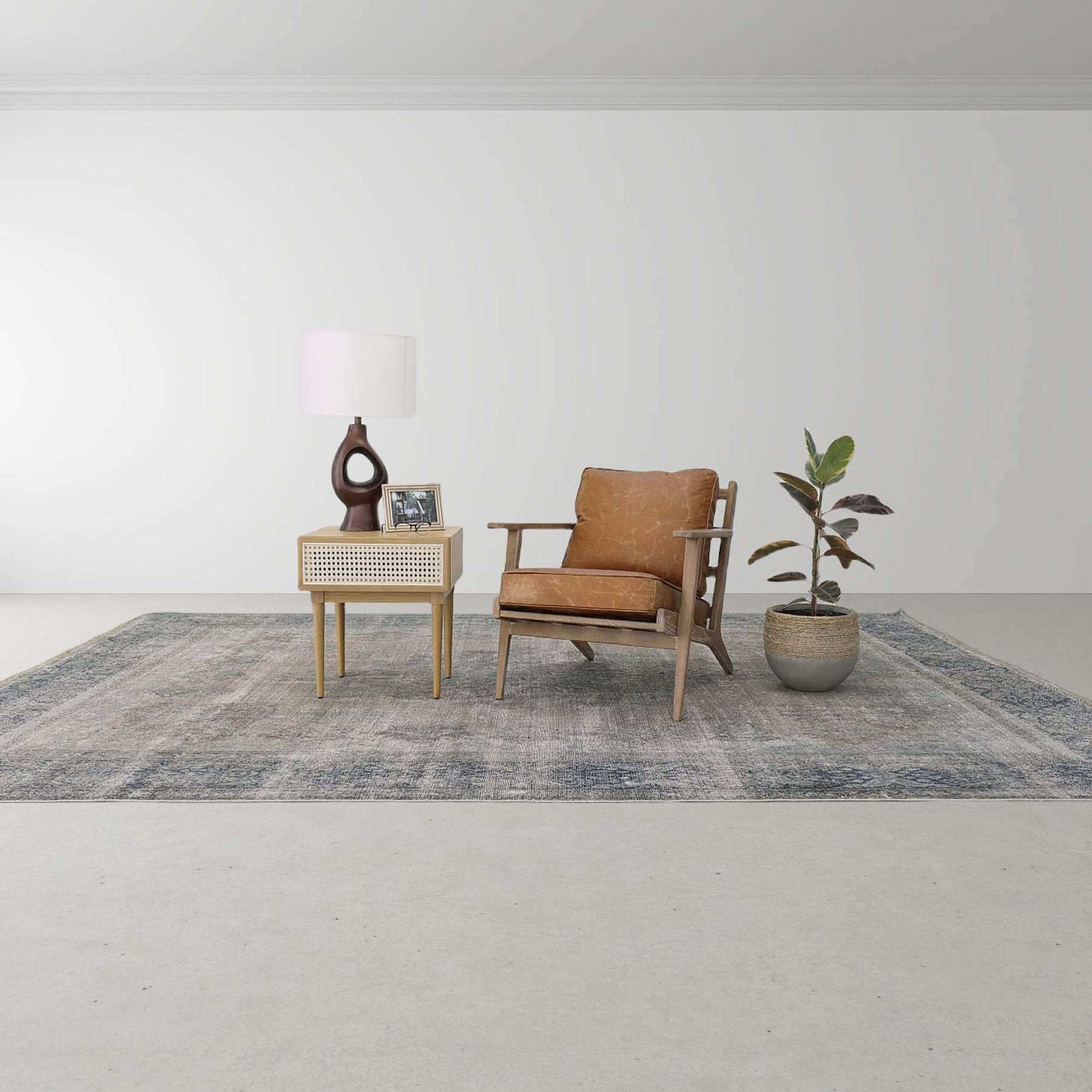 Camel Brown Leather Junior Arm Chair - Midcentury - Armchairs And ...