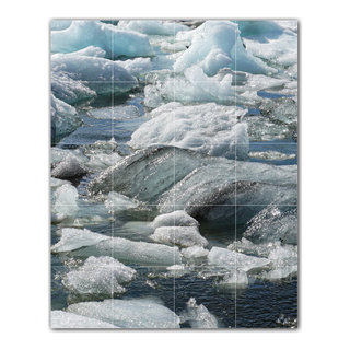 Glacier Ceramic Tile Wall Mural HZ500739, 24" Wide x 30" High ...