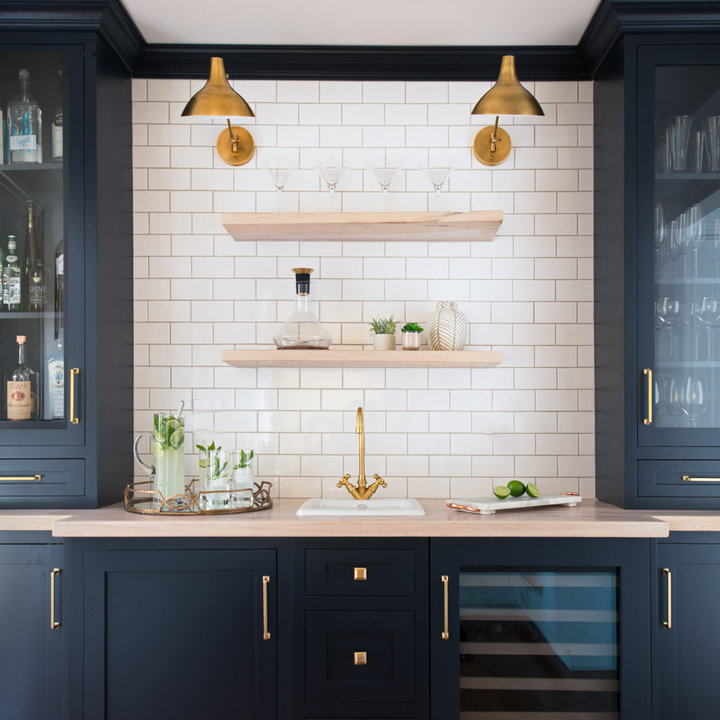 75 Home Bar with Wood Countertops Ideas You'll Love - April, 2026 | Houzz