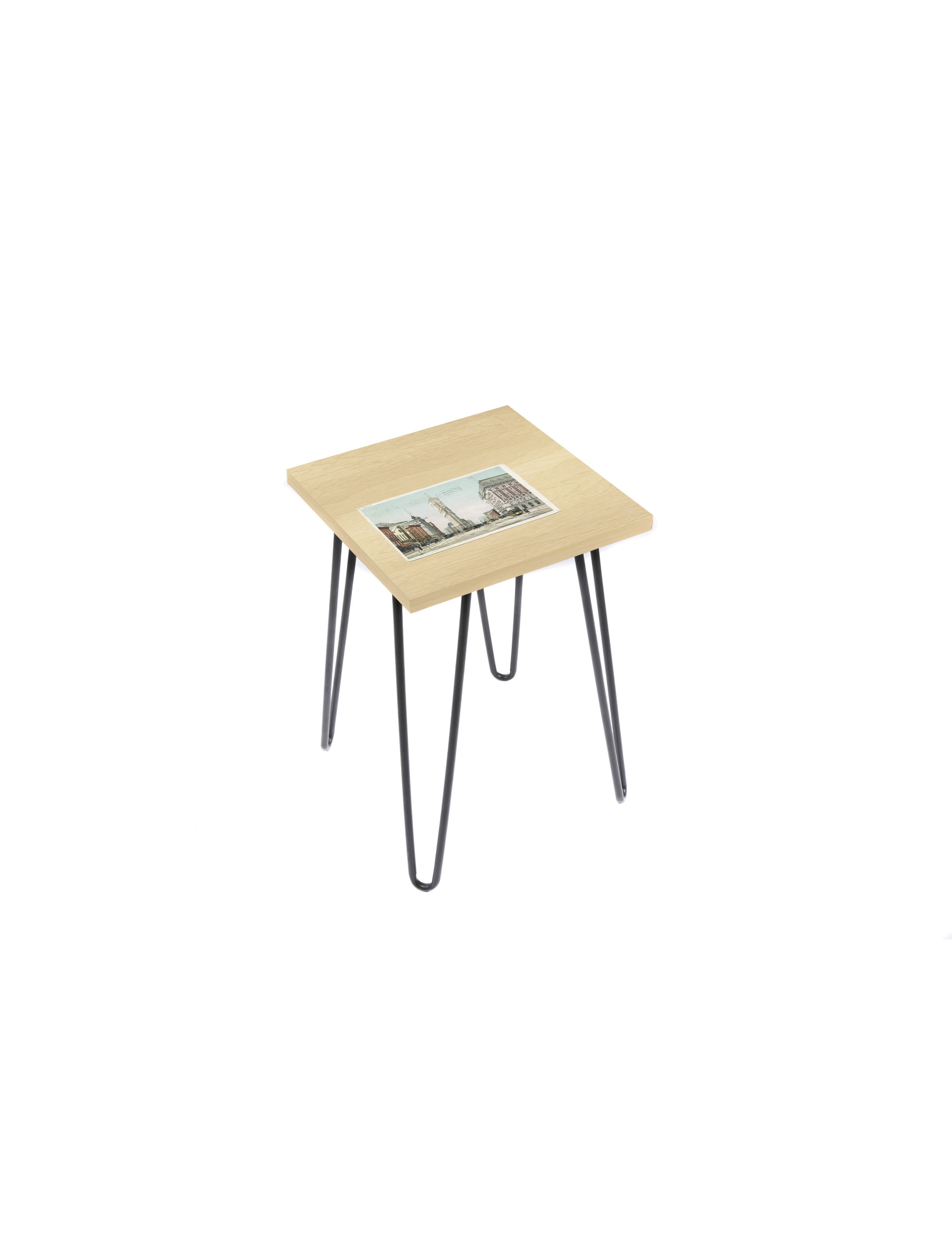 Mad for Manhattan, Times Square Side Table, 15", 15" - Contemporary ...