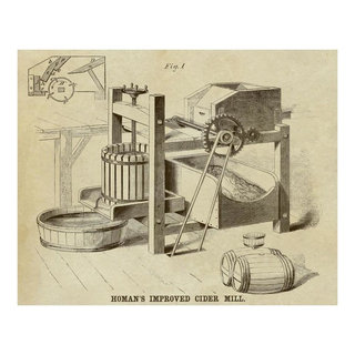 "Homan's Improved Cider Mill" Digital Paper Print by Inventions, 18"x15 ...